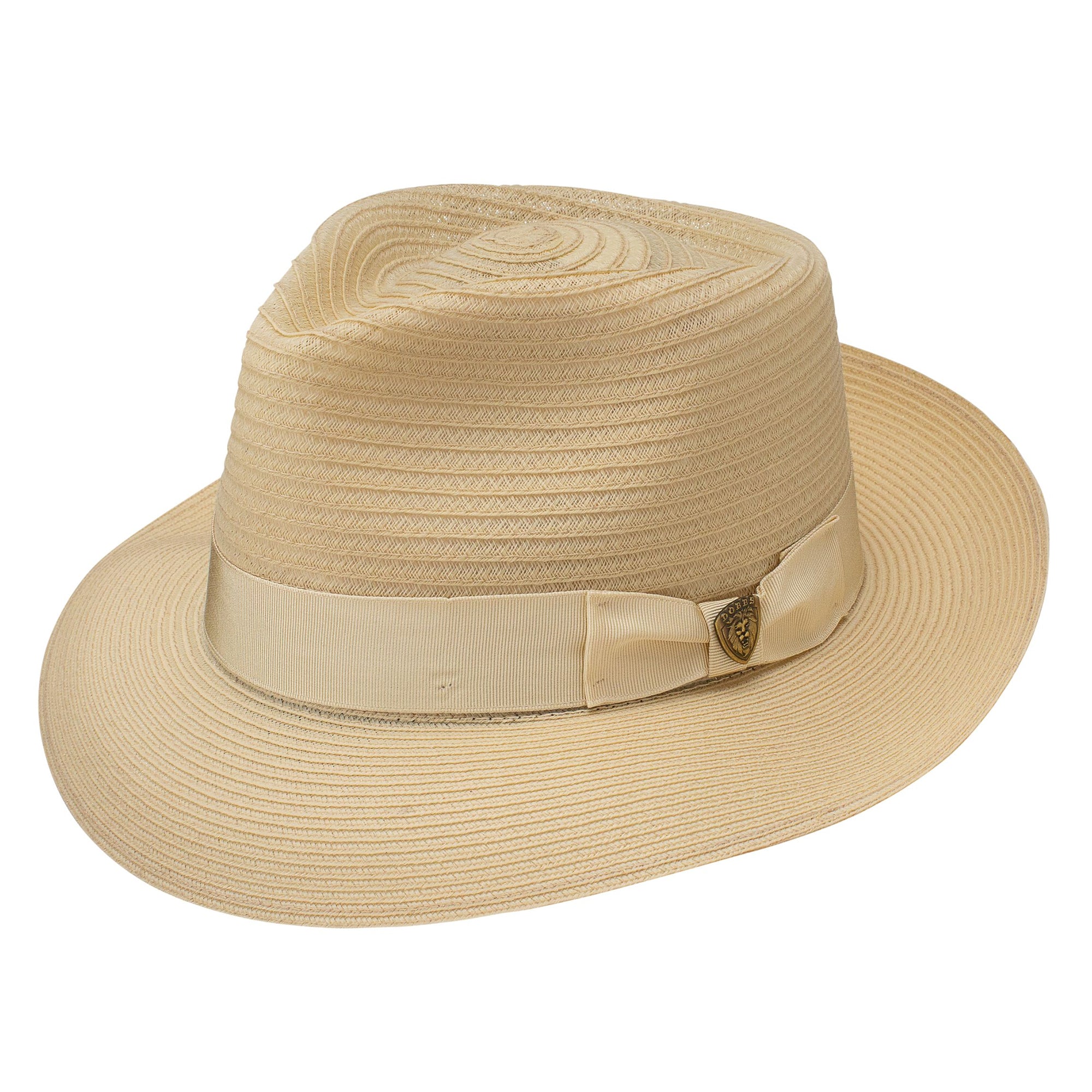 Dobbs Golden Coast Vented Milan Straw Hat in Sand | Muldoon's Men’s Wear